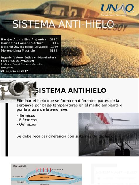 Sistema Antihielo En Aeronaves Pdf Avión Aeronave