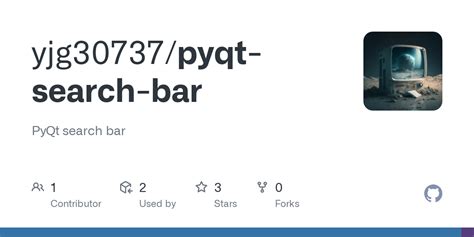 Github Yjg Pyqt Search Bar Pyqt Search Bar
