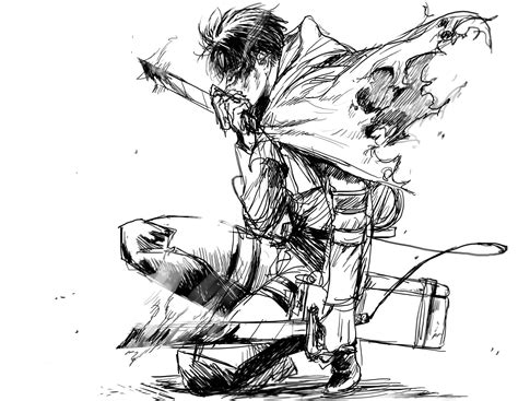 Levi Snk Dibujos Kyojin Dibujos De Anime Dibujos De Colorear