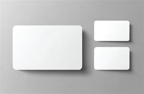 Modern White Business Card Front And Back Mockup Premium AI Generated