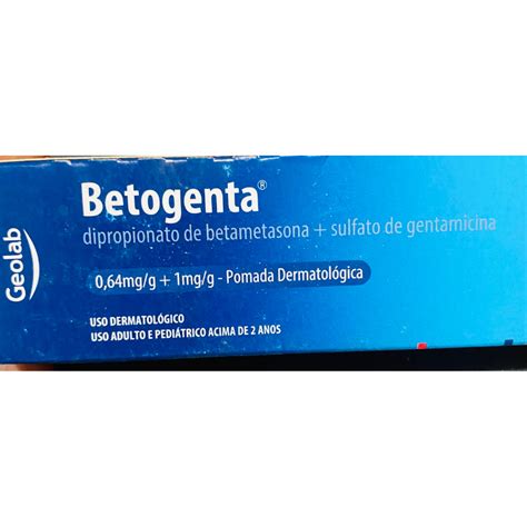 Betogenta Dermatológico Adulto e Pediátrico 30g Shopee Brasil