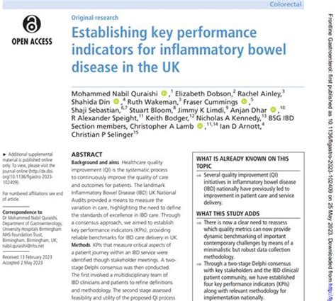 Ibd Registry On Linkedin Ibd Kpis Bsg Qualityimprovement Healthcare
