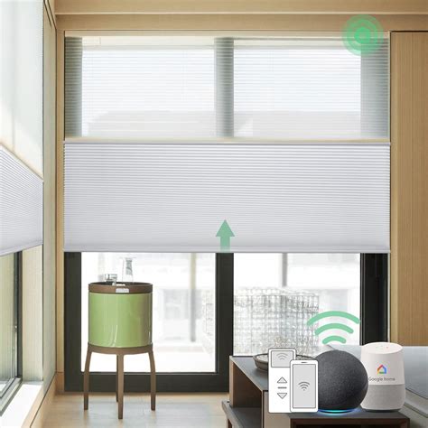 Yoolax Motorized Top Down Bottom Up Shades With Remote Control Day