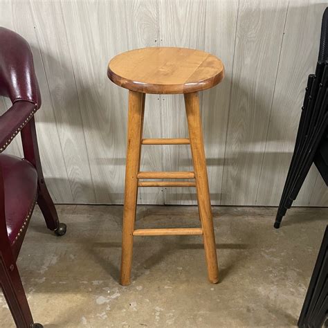 Counter Height Oak Stool Redeemed Office