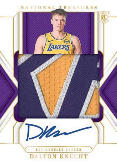 2024 25 Panini National Treasures Basketball Checklist Box Inf