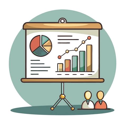 a presentation board displaying graphs and data analysis premium ai