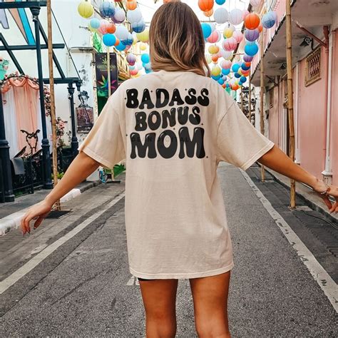 Svg Png Badass Bonus Mom Svg Cutting File Funny Sublimation Etsy