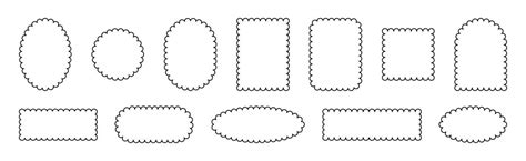 Scallop Rectangle Vector Art Icons And Graphics For Free Download