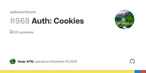Auth Cookies · Issue 968 · Usebrunobruno · Github