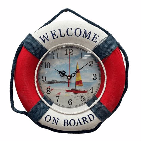 Nautical Clock Wc275 Red Timecentre
