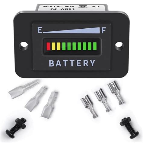Golf Cart Battery Meter 48v Led Battery Indicator Battery Gauge Battery