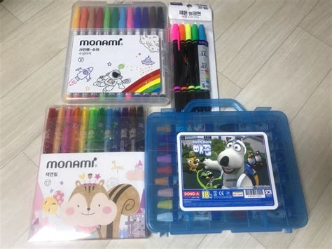 사인펜 형광펜 색연필 크레파스 당근 중고거래