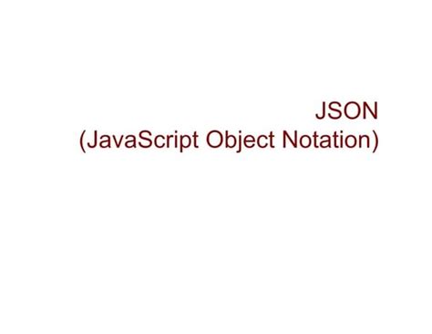 basics of json javascript object notation with examples