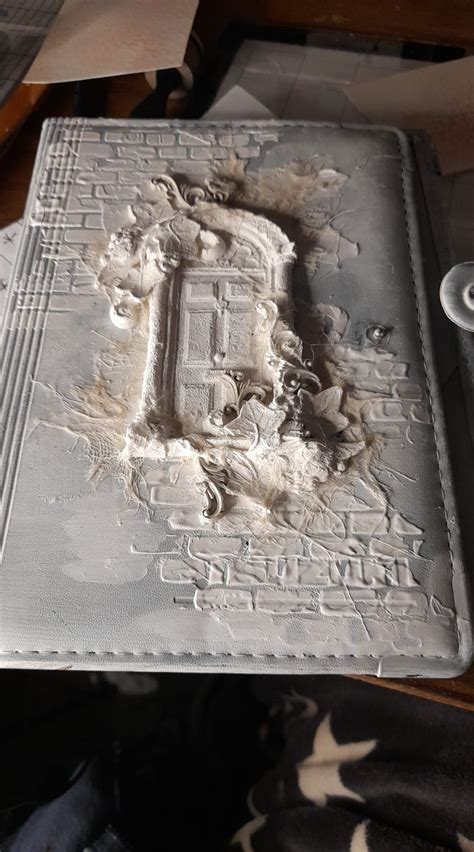 Creating Texture With Silicone Modelling Paste And Stencils