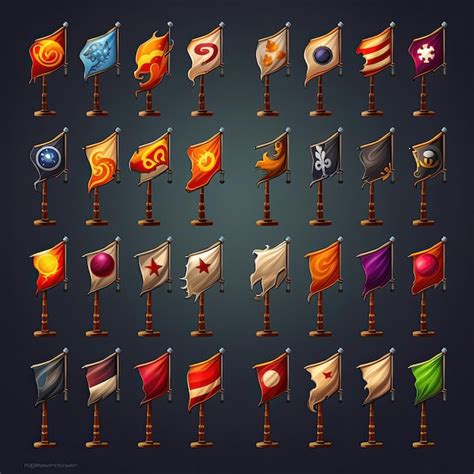 Premium Ai Image Pointer Flag Pole Game Ai Generated Background
