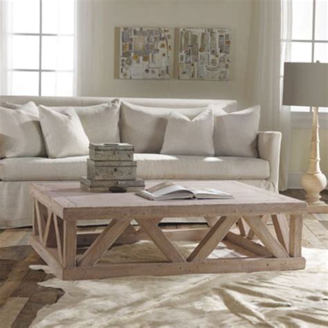 Shop Rectangular Architectural Cocktail Table For Your Coastal Home Coastal And Nautical Coffee