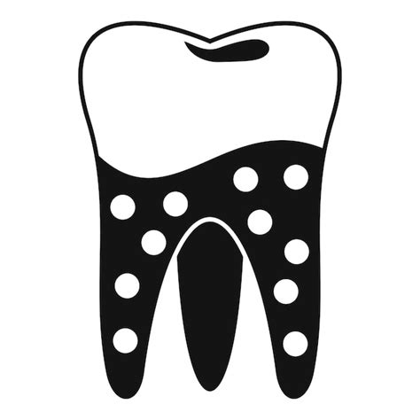 Premium Vector Tooth Caries Icon Simple Illustration Of Tooth Caries