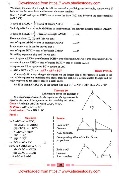 SOLUTION Icse Class 9 Maths Chapter 13 Pythagoras Theorem Studypool