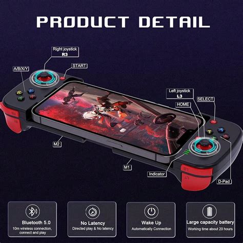 D3 Wireless Game Controller For IOS Android PC Bluetooth Gamepad