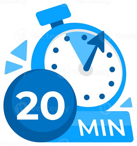 20 Minutes Timer Stopwatch Icon 20 Min Clock And Watch Limited