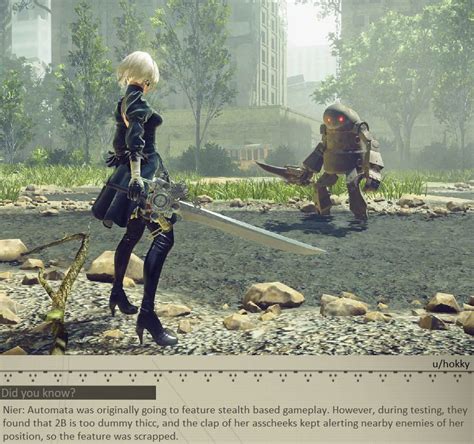 Nier Automata เกือบมีโหมดลอบเร้น แต่เพราะ ก้น ของตัวละครใหญ่เกินไป