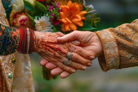 Premium Photo Close Up Of Diverse Senior Couple Holding Hands With