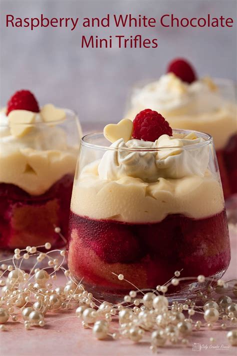 Raspberry And White Chocolate Mini Trifles
