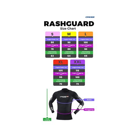 Rash Guard Cressi Dive Center Men Bali Dive Shop