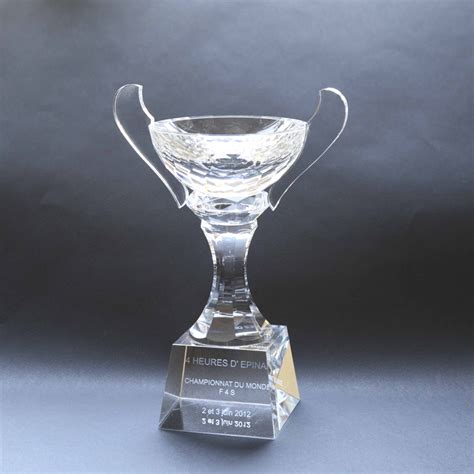 Glass Trophy Cup Ready For Personalinsing With 3d Laser Engraving