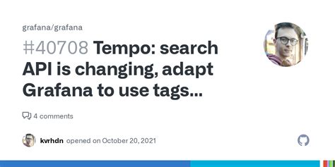 Tempo Search API Is Changing Adapt Grafana To Use Tags Query