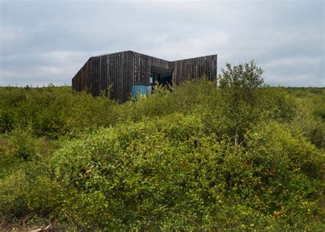 Pk Arkitektars Icelandic Cottages Have Burnt Timber Cladding