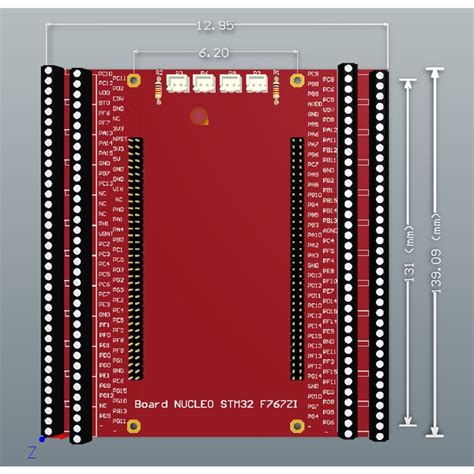 Đế Ra Chân Nucleo F746zg Stm32 144 Chân Domino 3 81mm Linh Kiện 1993