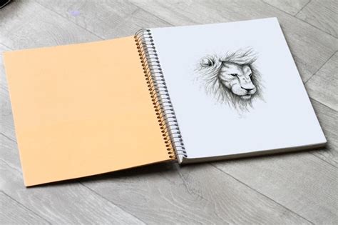 Premium PSD Sketch Book MockUp Notebook Mockup