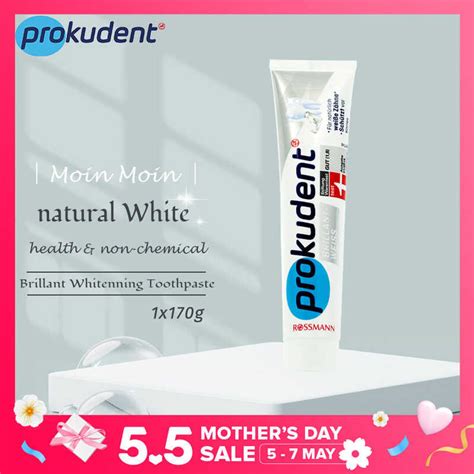 Cod 2024 Prokudent Brillant Whitening Toothpaste Natural White Laban Coffee Stains May 1450 Ppm