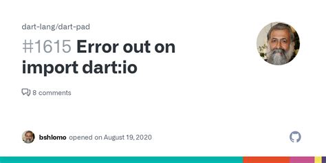 Error Out On Import Dartio · Issue 1615 · Dart Langdart Pad · Github