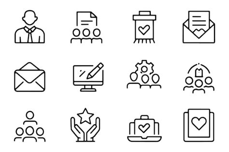 Premium Vector Commitment Related Icons Set Isolated On White Background Flat Vector Illustration