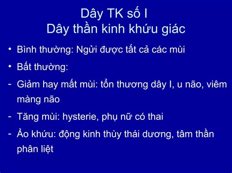 Khám 12 đôi Dây Thần Kinh Sọ Ppt