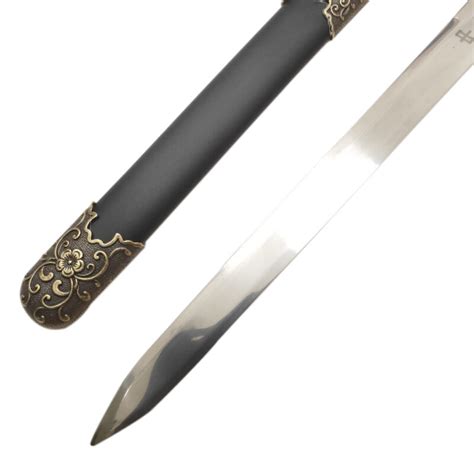 Black Zhong Zheng Short Sword Knives Swords Specialist