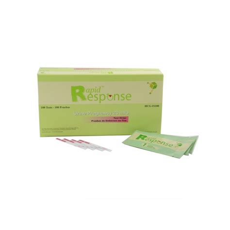 Prueba De Embarazo HCG Tipo Combo En Tira Caja Con Piezas