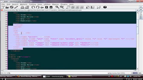 php and mysql shopping cart and paypal from scratch pretty template