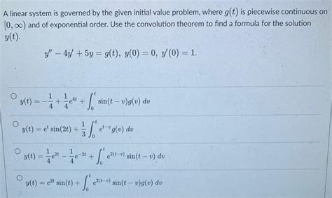 solved a linear system is governed by the given initial