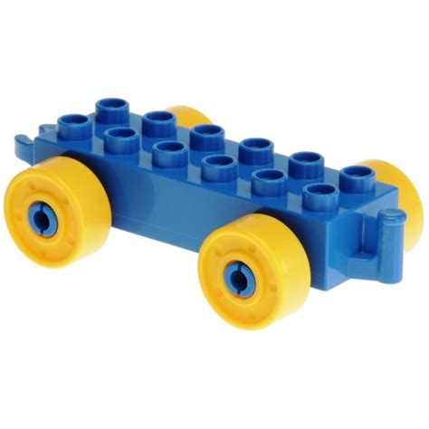 Lego Duplo Vehicle Car Base 2 X 6 11248c01 Blue Decotoys