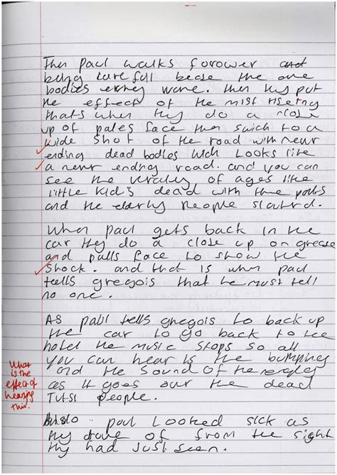 Sample Work Analytical Writing