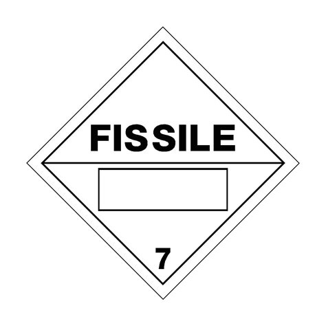Fissile 7 Sign Pvc Safety Signs