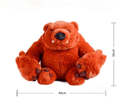 Brawl Stars Muñecos De Peluche Nitas Bear Dolls 50cm Pelea De Estrellas
