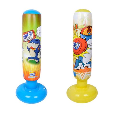 Uppblåsbar Boxningsväska Tecknad Fitness Punching Väska För Barn