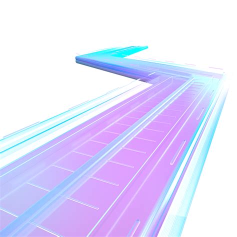 千库网 C4D透视跑道道路科幻 元素编号13381252