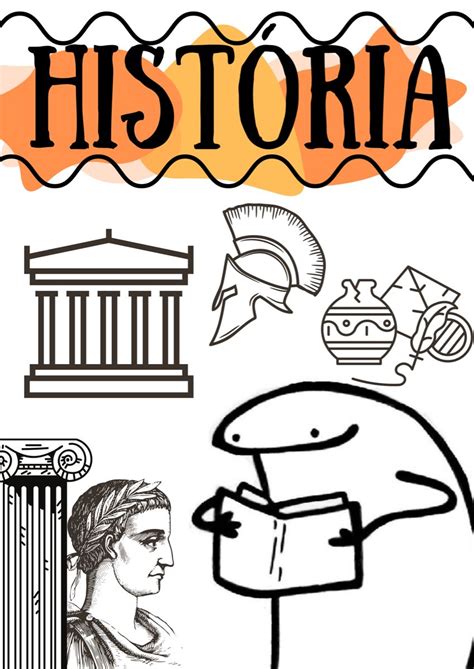 Capa De História Capas De Livros Escolares Capa De Caderno