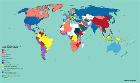 Map Of Political Ideology Of Ruling Partycoalition In Each Country Imgur