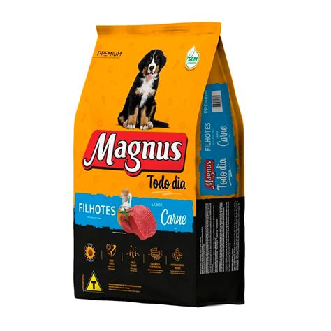 Ração Magnus Todo Dia Para Cães Filhotes Sabor Carne kg Popular Pet Pet Shop Online